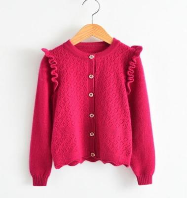 China Grils Cardigan Knitwear 7gg 100%cotton for sale