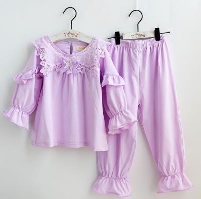 China Gril‘s Spring Long Sleeve Pink  Pajamas Homewear  Leisure wear for sale