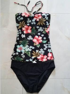 China Womens  Fashion Flower Print  Bikini  Two piece for sale