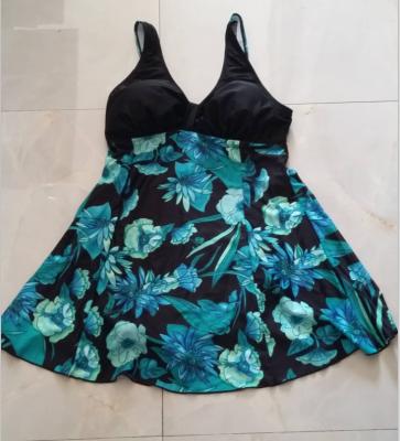 China Womens  Fashion Flower Print One-Piece Swimwear for sale