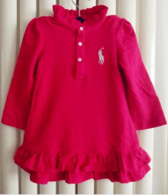 China 1 to 6year stand collar long  dress  Fashion polo skirt for sale