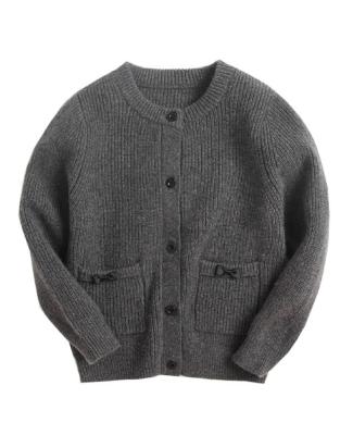China Childern keep wram round collar silver long sleeve  sweater for sale