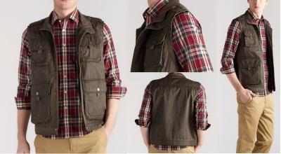 China Fshion  Multi Pocket Vest for mens for sale