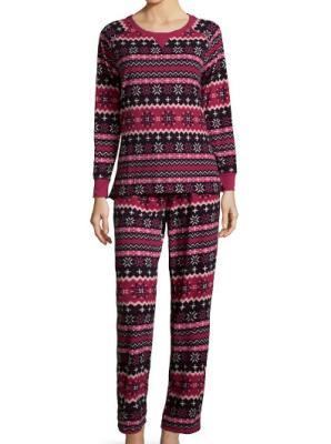 China Printed  long sleeve  sleep wear   Leisure nightgown for women for sale