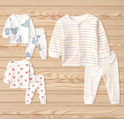 China 0-24month newborm cotton long sleeve pajamas for sale