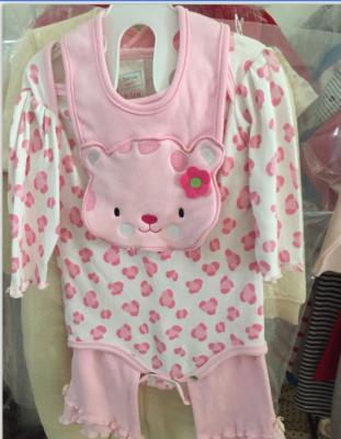 China 3piece  newborm cotton long sleeve pajamas for sale