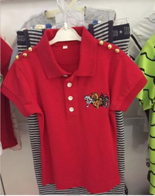 China Childern Cotton Red  Polo for sale