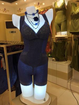 China Fahion v-neck  lace fabric bodysuit for sale