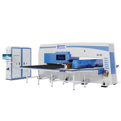 China Servo Motor CNC Turret Punch Press 300KN Capacity With O Type Closed Bed Structure for sale