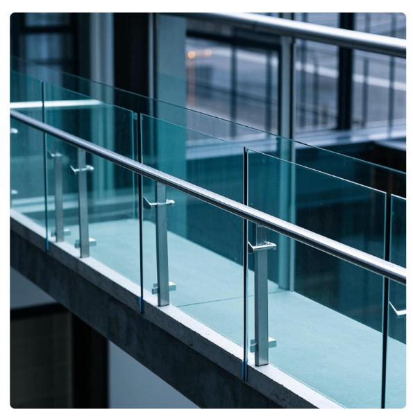Quality Modern Aluminum Glass Balcony Railing Weatherproof Indoor Outdoor for sale