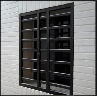 China Galvanized Steel Security Window with 2-Hour Fire Rating and 150+ MPH Wind Resistance - NIJ IIIA Certified for sale