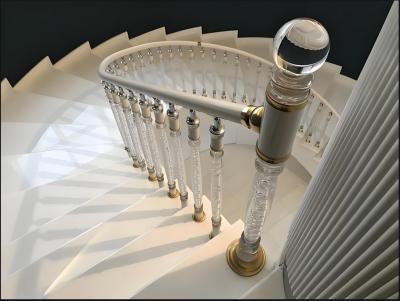 China Modern Aluminum Stair Railings for Compact Spaces Indoor Outdoor for sale