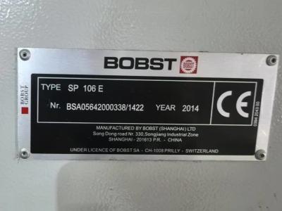 China BOBST SP-106 Automatic Die Cutting & Stripping Machine, Max Paper Size:1060*750mm,Machine speed: 7,800 sheets per hour for sale