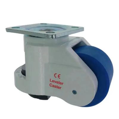 Cina GD150F Ultra-heavy-duty Plate Mount Leveling Caster 1500kg Capacità Ruota e base in nylon in vendita