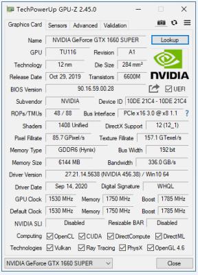 China GTX 1660S Graphics Card Gaming GPU GTX 1660 Super 6G With The Best Selling 1660 Super for sale