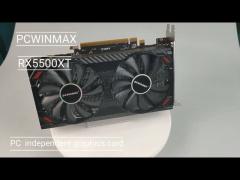 PCWINMAX Radeon RX 5500 XT Grafikkarte 8GB GDDR6 128bit HD 2XDP PCI Express 4.0X8 Dual Fan