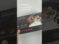 Carta grafica 1650 di gioco di PCWINMAX GTX con il supporto di HDMI/DP/DVI, la memoria di 4GB GDRR6 e la compatibilità di DirectX 12