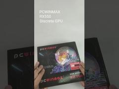 PCWINMAX Radeon RX 550 2GB GDDR5 128 Bit PCI-E Gaming GPU Cartão Gráfico para Desktop