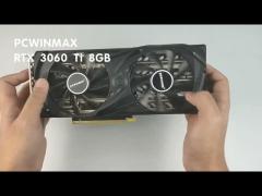 Carte graphique GA104 RTX RTX 3060ti 8 Go Dual Fans 12Pin 220W pour ordinateur de bureau