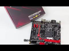 PCWINMAX B450M Plus Socket AM4 Moederbord Micro ATX DDR4 M.2 HD VGA Uitgang B450 Chipset Hoofdbord