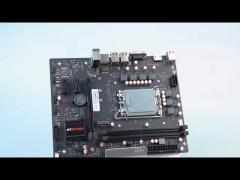 PCWINMAX H610 LGA 1700 Socket DDR5 avec une seule fente M.2 Micro ATX PCIe 4.0 carte mère de jeu