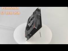 PCWINMAX GT 1030 2GB GDDR5 ATX Cartão Gráfico - 64Bit Single Fan Design, HD DVI Output, Ideal para vídeo desktop