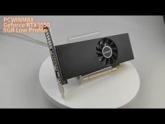 PCWINMAX 新型GeForce RTX 3050 グラフィックカード 6GB GDDR6 96Bit HD DP出力 PCIe 4.0 PC用の低プロファイル