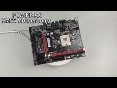 PCWINMAX 새 HM55 PGA 988 인텔 PC 메인보드 지원 1세대 I3 I5 I7 HM55 듀얼 메모리 채널 DDR3 OEM 메인보드