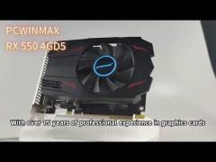 PCWINMAX Radeon RX 550 4GB DDR5 Graphics Card – Smooth 1080p Gaming and Multimedia Performance