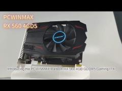 PCWINMAX Radeon RX 560 4GB GDDR5 128Bit ITX GPU Single Fan DP HDMI DVI Output Cartão Gráfico Suporte OEM ODM