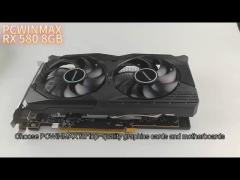PCWINMAX OEM Новая видеокарта Radeon RX 580 2048SP 8G GDDR5 256 бит для ПК, игровая видеокарта с 1 * HD + 3 * DP выходами