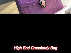 purple leather versatile crossbody bag 19x13x6cm strap drop 52 - 110cm