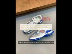 retro monogram sneakers us 9 rubber sole white leather lace up shoes