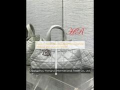 toujours series luxury designer handbag grey cowhide with autumn winter