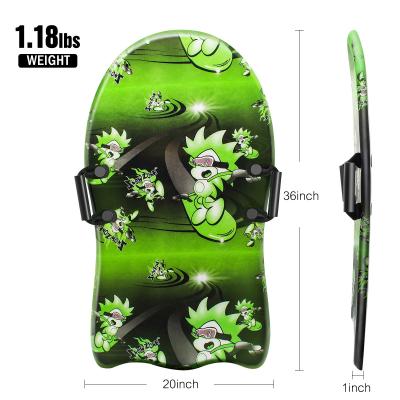 China PE Core 36 inch Foam Snow Sled voor Kinderen Lichtgewicht en 1,18lbs Board Gewicht Te koop