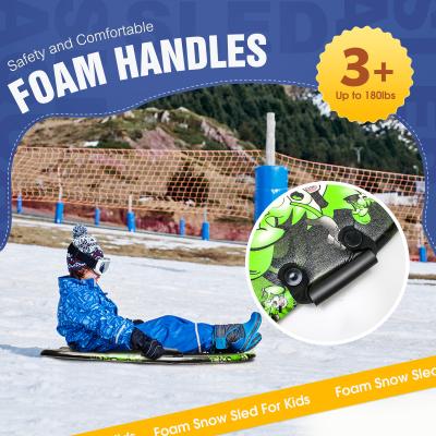 China PE Core 36 inch Foam Snow Sled voor Kinderen Lichtgewicht en 1,18lbs Board Gewicht Te koop