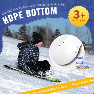 China PE Core 36 inch Foam Snow Sled voor Kinderen Lichtgewicht en 1,18lbs Board Gewicht Te koop