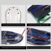 China Customizable Logo 48'' HDPE Plastic Snow Sled with 2 Handles Pull Rope for sale