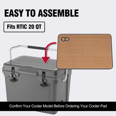 China Grey Wood Color Custom Marine EVA Foam Cooler Traction Pad for Cooler Box Mat Camping for sale