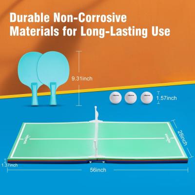 China Floating Swimming Pool Table Tennis with EVA Pingpong Table Tray Table in Green Color for sale