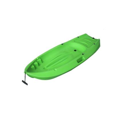 China Sit on Top Kayak Boat Canoe Fishing Rowing Boat for Kids Fishing Rod Holder Colors Blue for sale