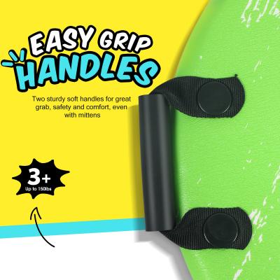 China Soft Foam Sled Round Shape 21inch Ski Kid's Scooters Snow Sleds for Kids Snowboard for sale