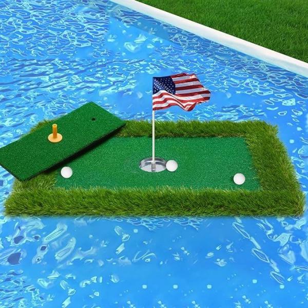 Quality Transform Your Pool into a Golf Course with Woowave EVA Floating Green Mat Game for sale