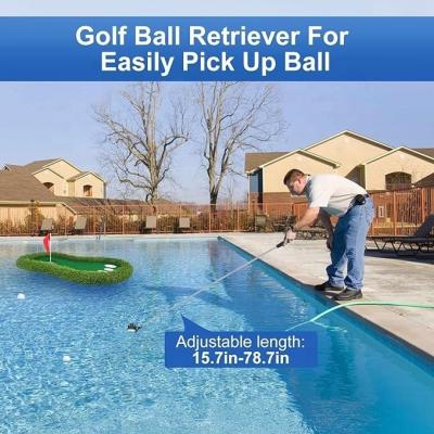 China Artificial Grass and Cages Mats 2024 Inflatable Floating Green Mat for Outdoor Golf Game for sale
