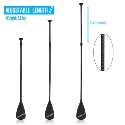Cina 2.1lbs Woowave 3 pezzi SUP Paddle Board Barca Carbon Fiber Paddle Oar per la pesca Kayak in vendita