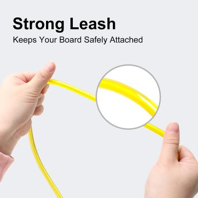 China 6'7'8'9'10'11'12' Surfboard Leash with Strong and Durable Coil or Straight Cord for sale