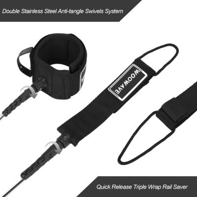 Cina Logo personalizzato Leash avvolto per surfboard Woowave Upgrade Usato per windsurf in vendita