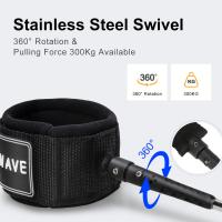 China TPU Straight Surf Leash with Polyurethane Coil and Single Layer Padded Wrist Strap for sale