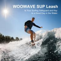 China TPU Straight Surf Leash with Polyurethane Coil and Single Layer Padded Wrist Strap for sale