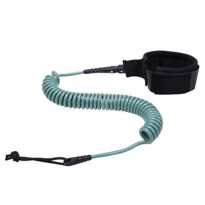 Cina Guinzaglio da surfboard resistente Guinzaglio da surf avvolto Guinzaglio da surf per surf Leg Rope Knee Rope Nero in vendita